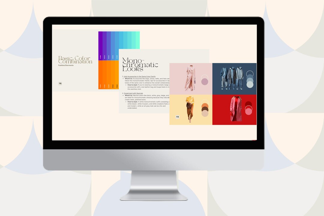 Basic Color Combination Fashion Garments - Etsy