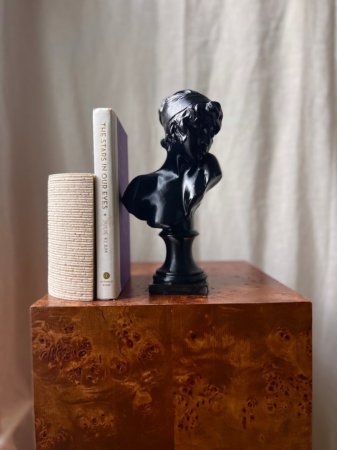 10 Black Sappho Bust , Sappho of Lesbos, Statue of the Poet Sappho, Bookshelf Decor, Greek ...