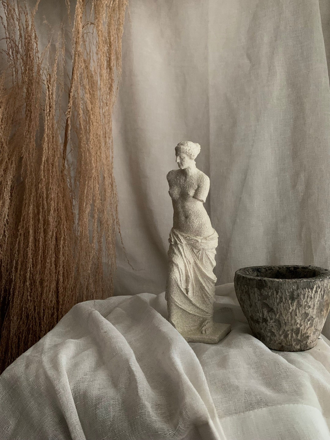 Faux Stone 10 Inch Venus Statue, Greek Roman Goddess, Bookend Bust ...