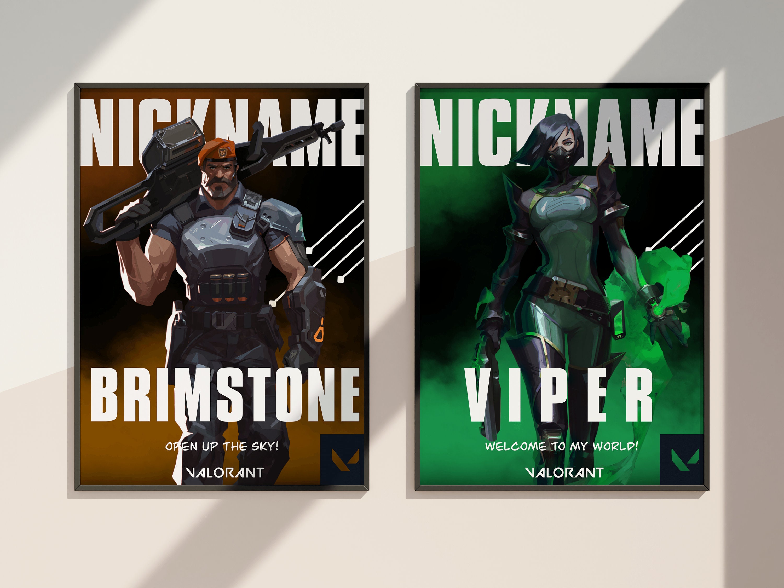 Custom Valorant Poster Personalized Valorant Poster Valorant - Etsy