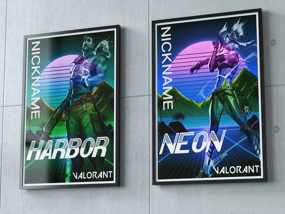 Custom Valorant Poster, Valorant Retro Poster, Valorant Game Poster ...