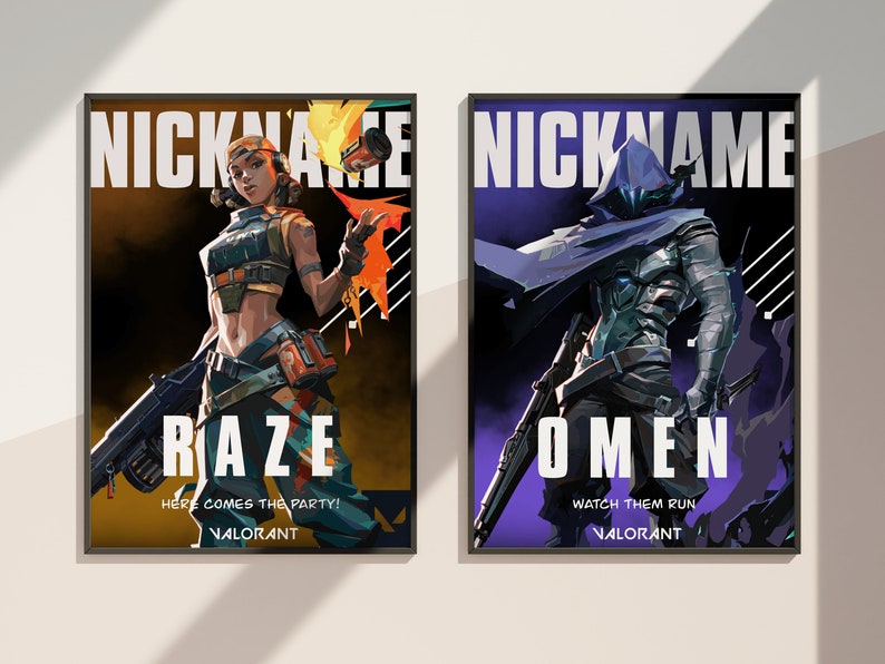 Custom Valorant Poster, Valorant Poster, Valorant Game Poster, Reyna ...