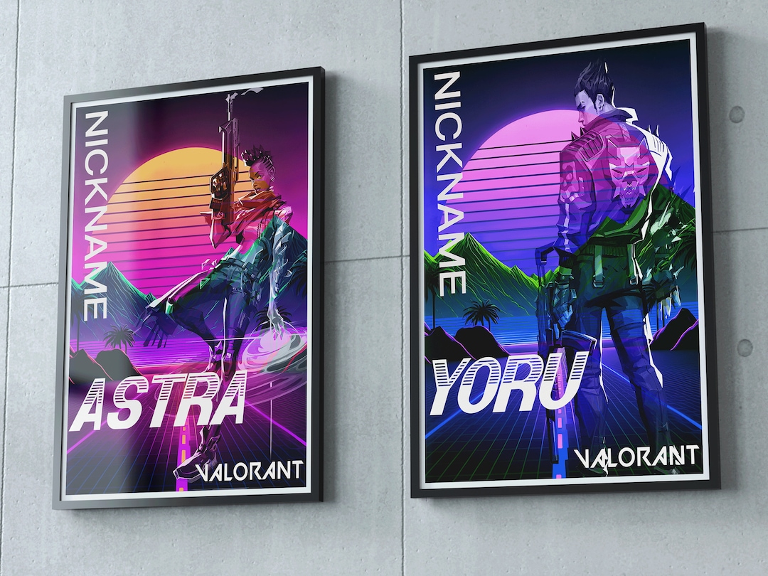 Custom Valorant Poster, Valorant Retro Poster, Valorant Game Poster ...