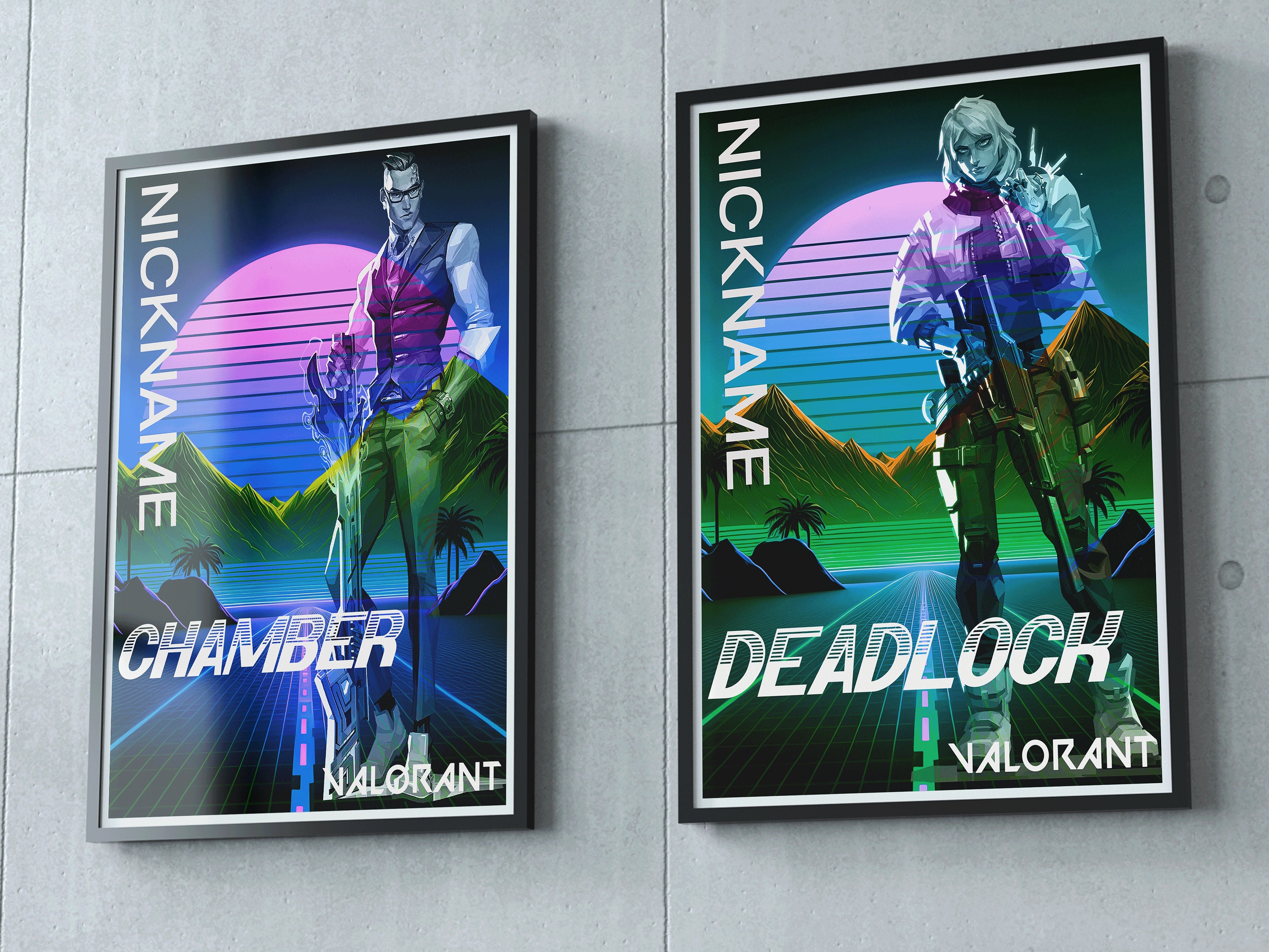 Custom Valorant Poster Valorant Retro Poster Valorant Game - Etsy