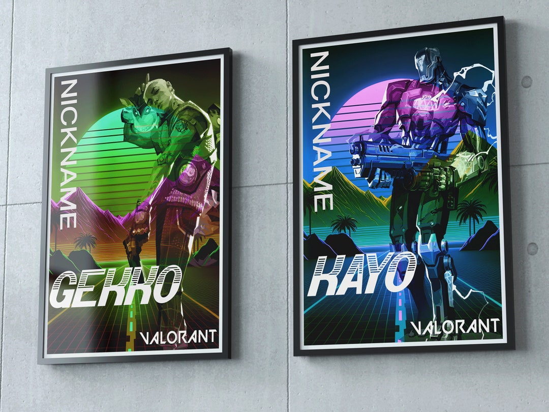 Custom Valorant Poster, Valorant Retro Poster, Valorant Game Poster ...