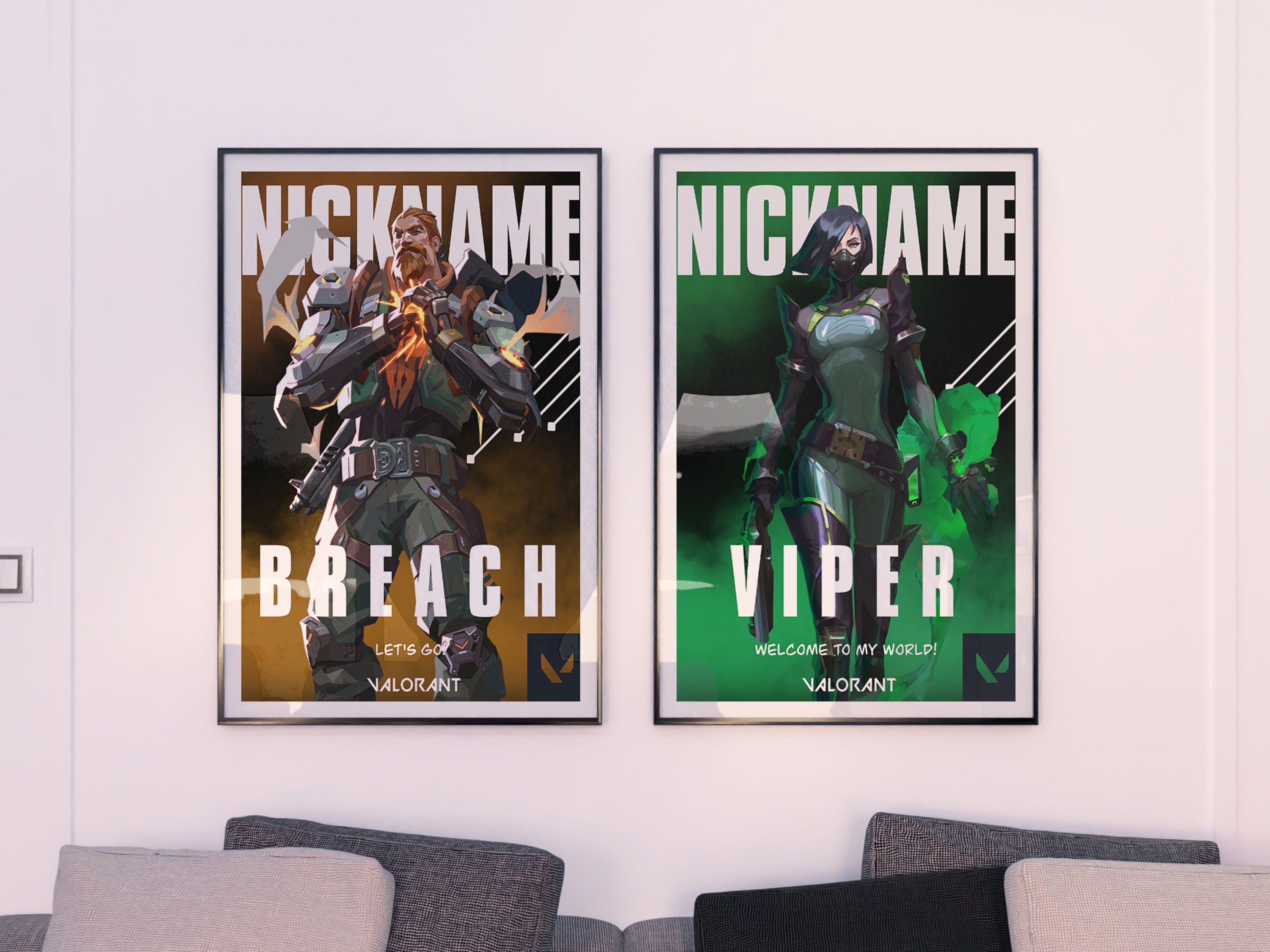 Valorant Poster, Valorant Custom, Valorant Game Poster, Reyna, Jett ...