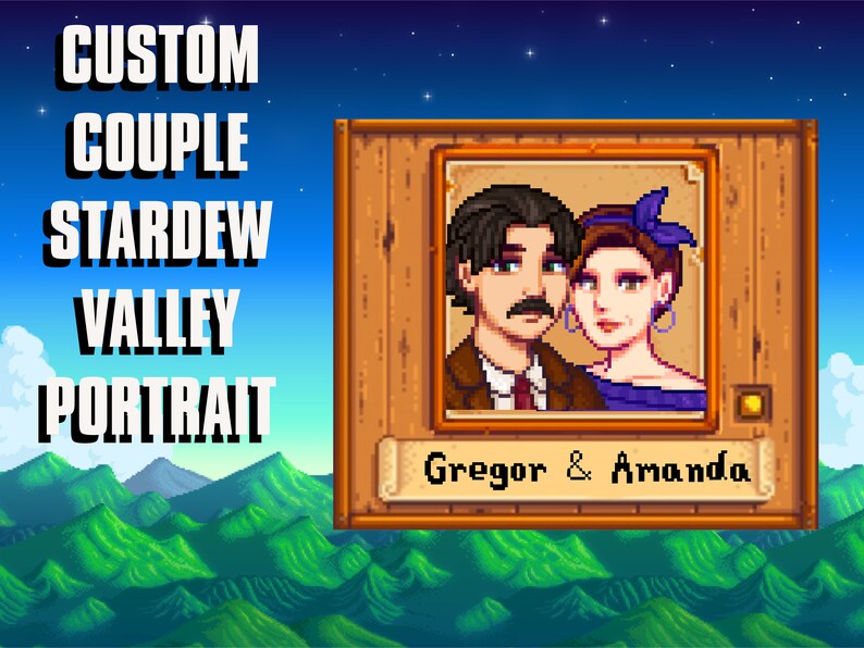 Custom Couple STARDEW VALLEY Love Letter Personalized Couple - Etsy
