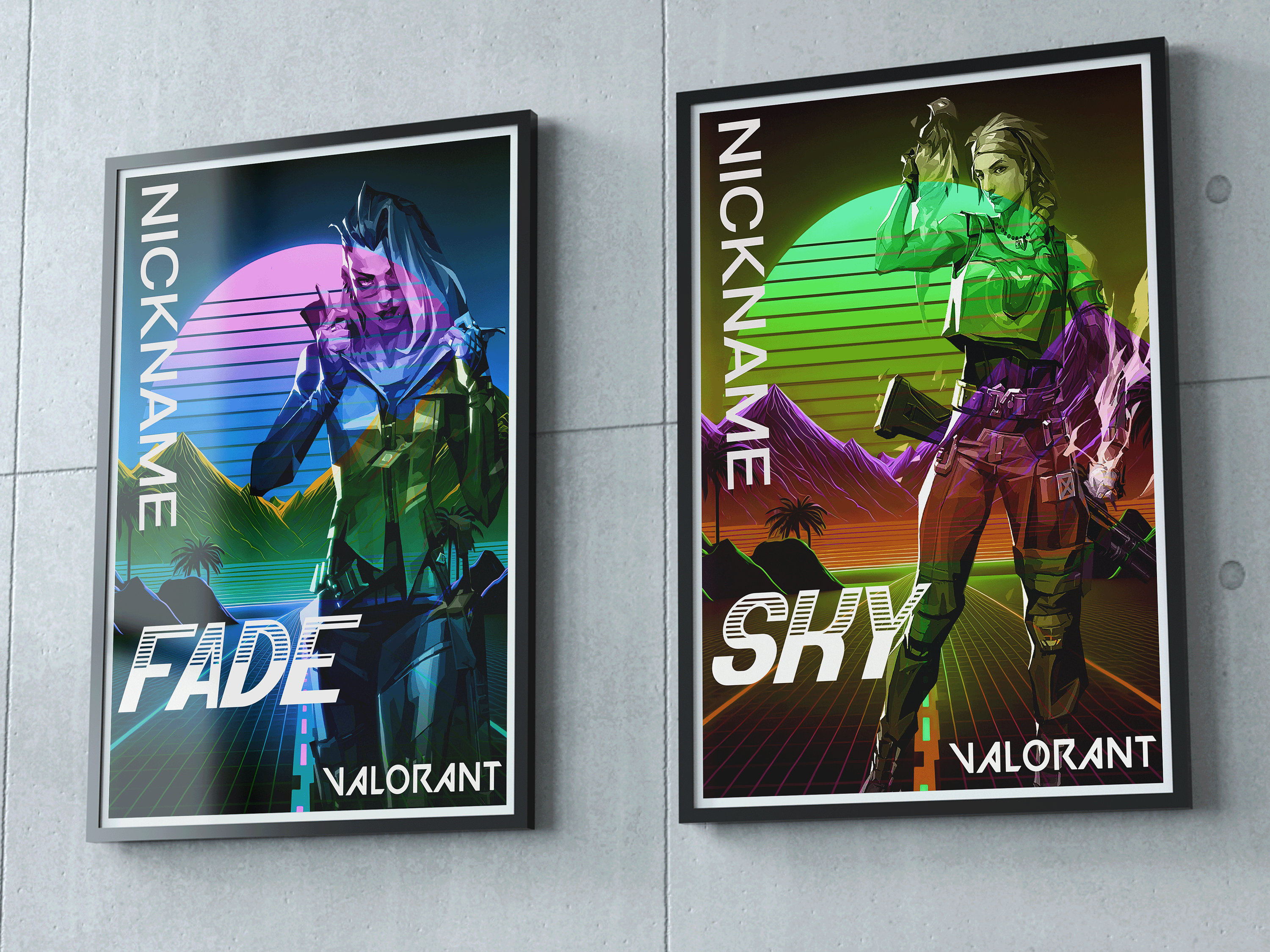 Custom Valorant Poster Valorant Retro Poster Valorant Game - Etsy