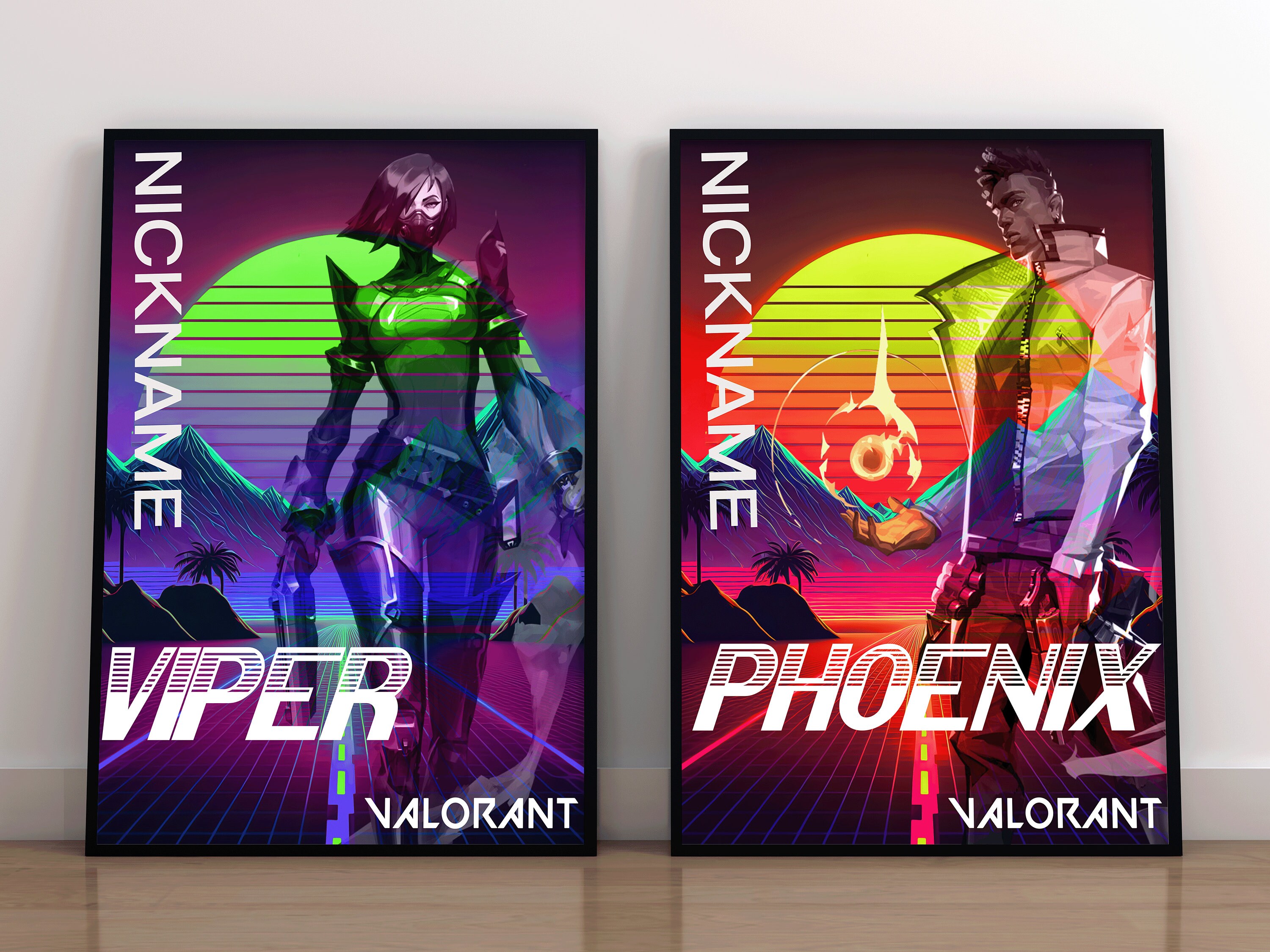 Custom Valorant Poster Valorant Retro Poster Valorant Game - Etsy