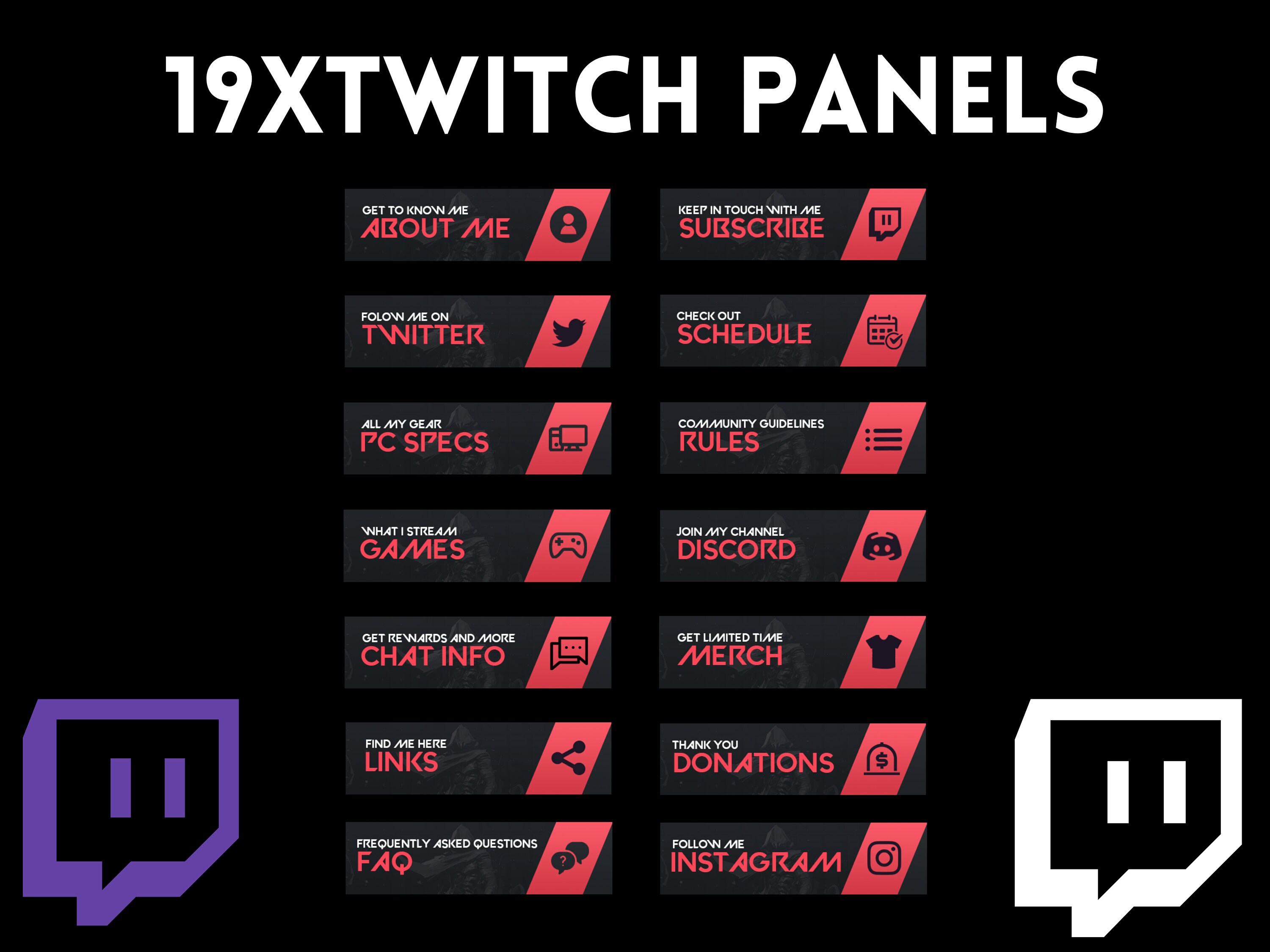 Valorant Twitch Panels Valorant Streaming Overlay Twitch - Etsy