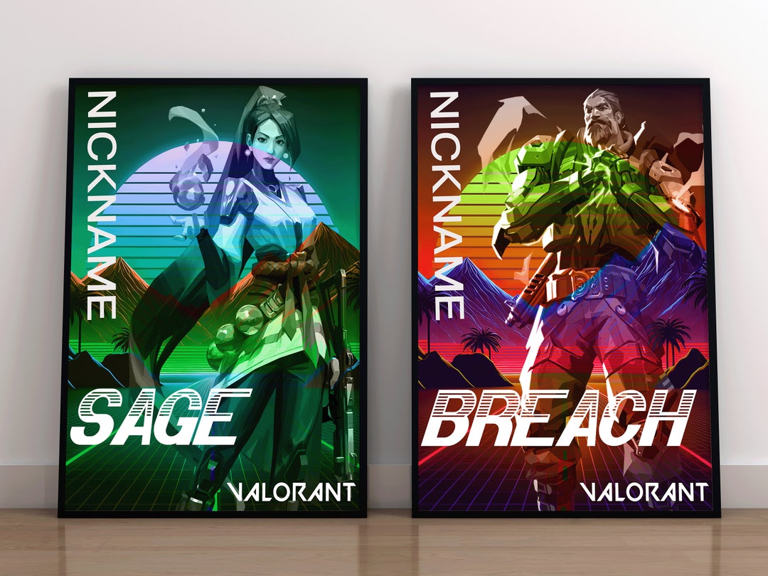 Custom Valorant Poster, Valorant Retro Poster, Valorant Game Poster ...