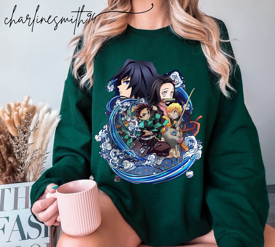 Cool Anime Shirt Tanjiro Nezuko Zenitsu Inosuke Anime - Etsy