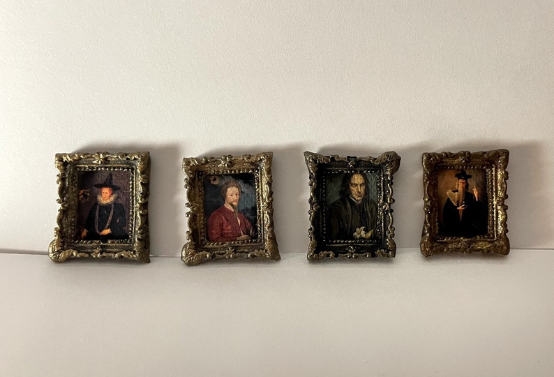 Hogwarts Portraits in Miniature, Set of 4 Pcs - Etsy