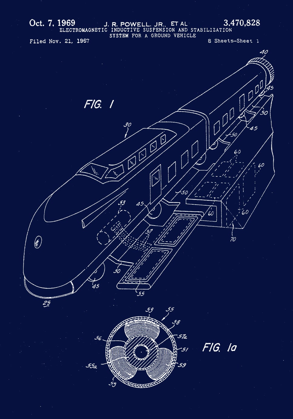 Trains Patent Posters, Maglev, Vintage Blueprint Wall Art, Instant ...