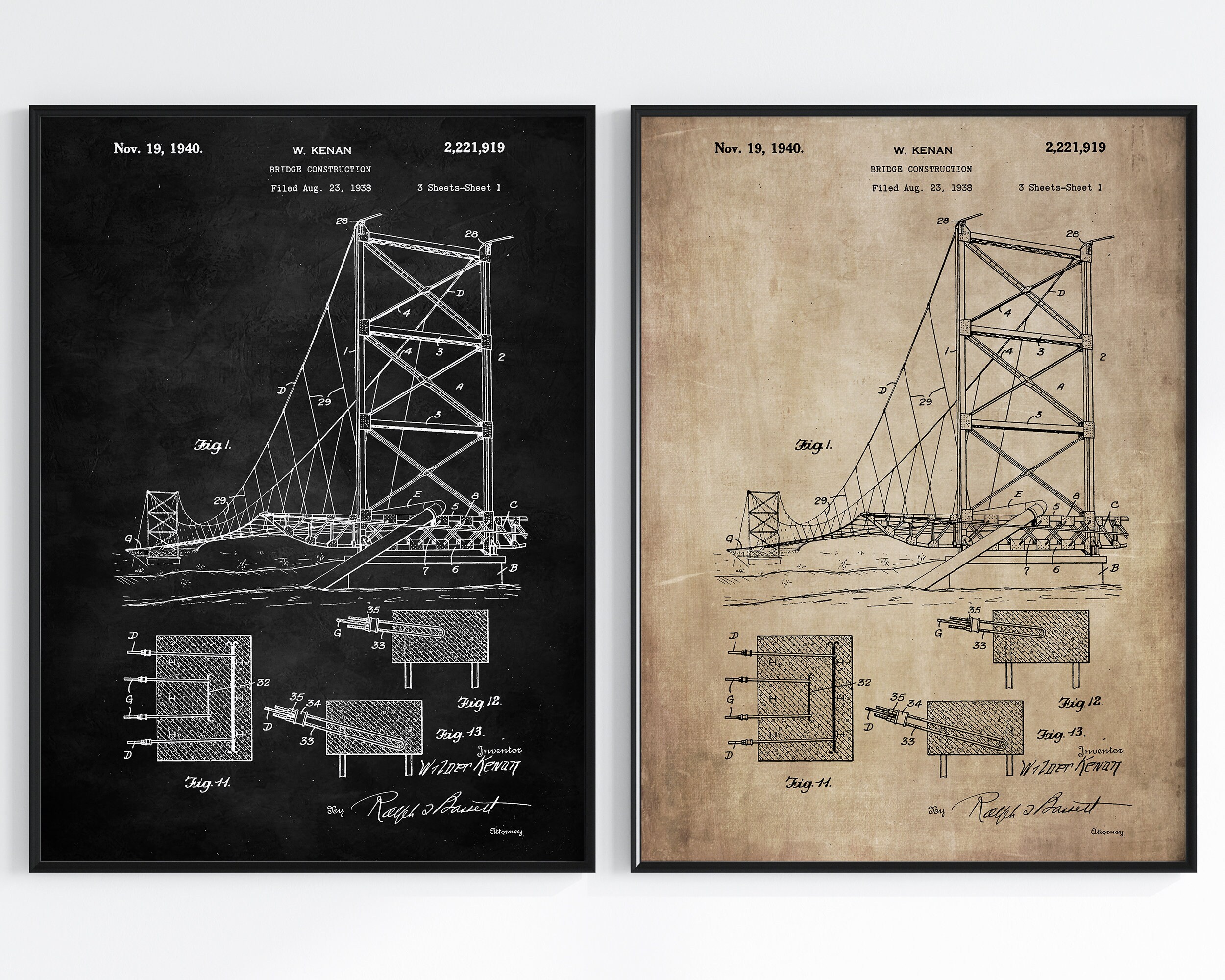 Bridge Blueprint Art