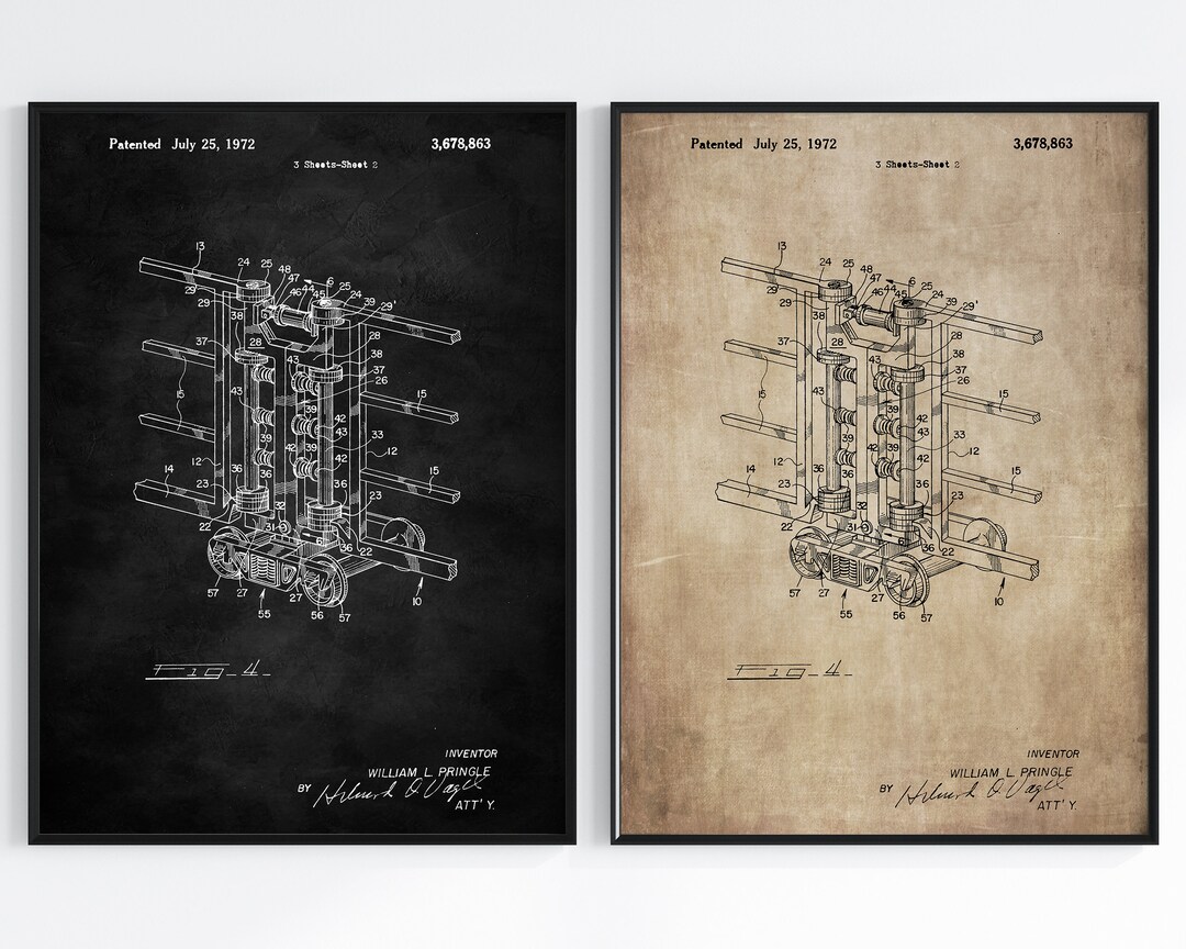Trains Patent Posters, Articulated Railway Car, Vintage Blueprint Wall ...