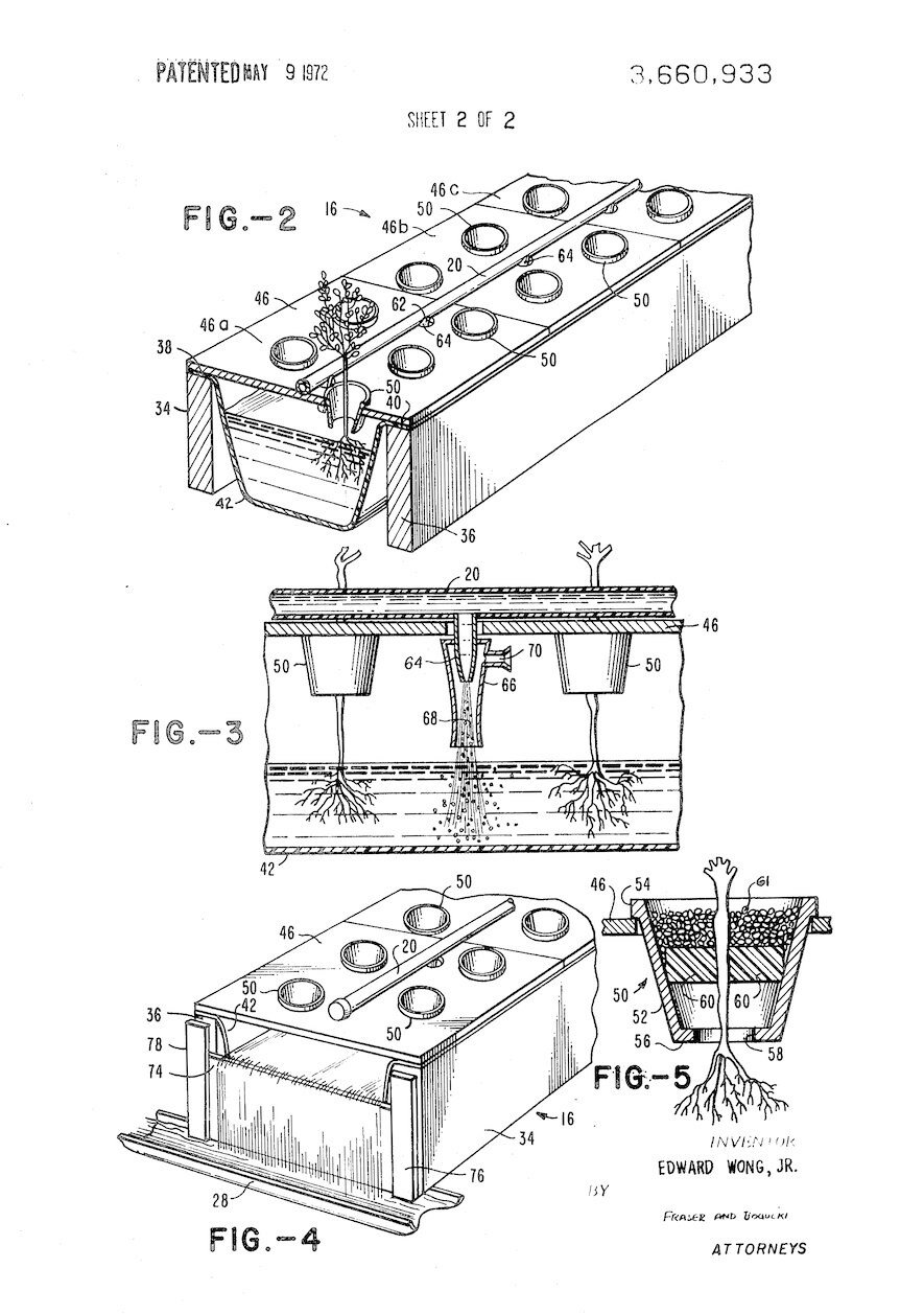 Engineering Patent Posters, Hydroponics System, Vintage Blueprint Wall ...