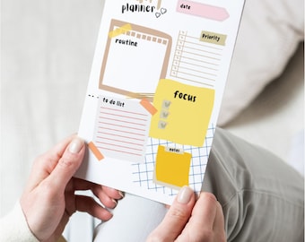 Colorful Daily Planner / Printable Daily Planner / Daily Planner ...