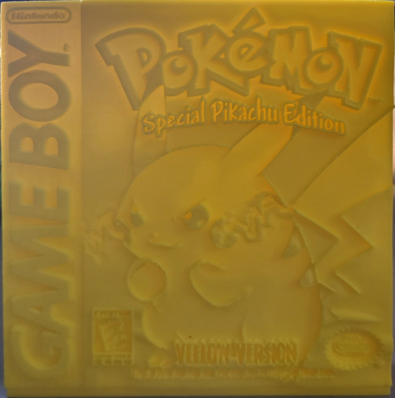 Pokémon Yellow Gameboy Box Light - Etsy