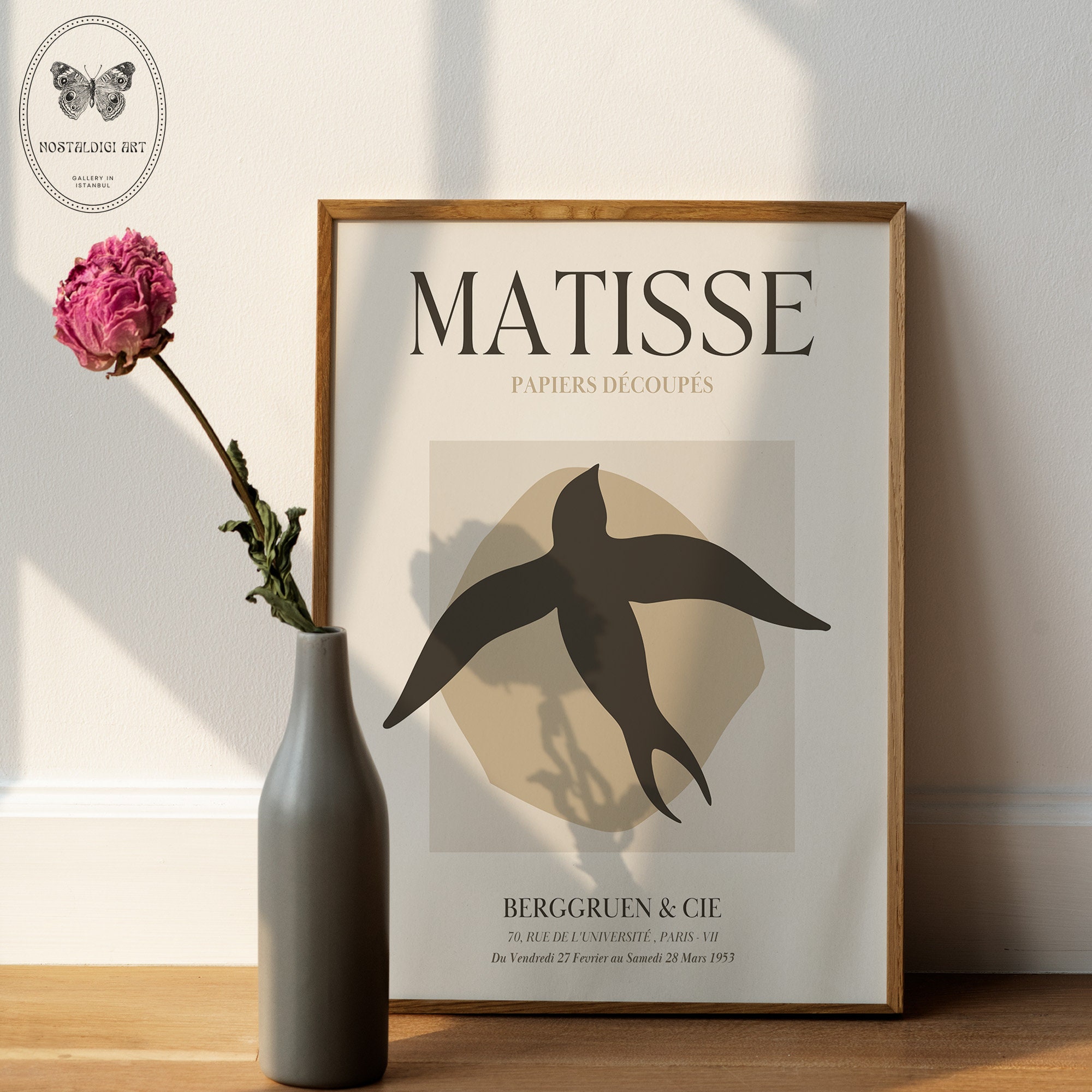 Henri Matisse Berggruen & Cie, Poster Print, Matisse Print, Exhibition ...