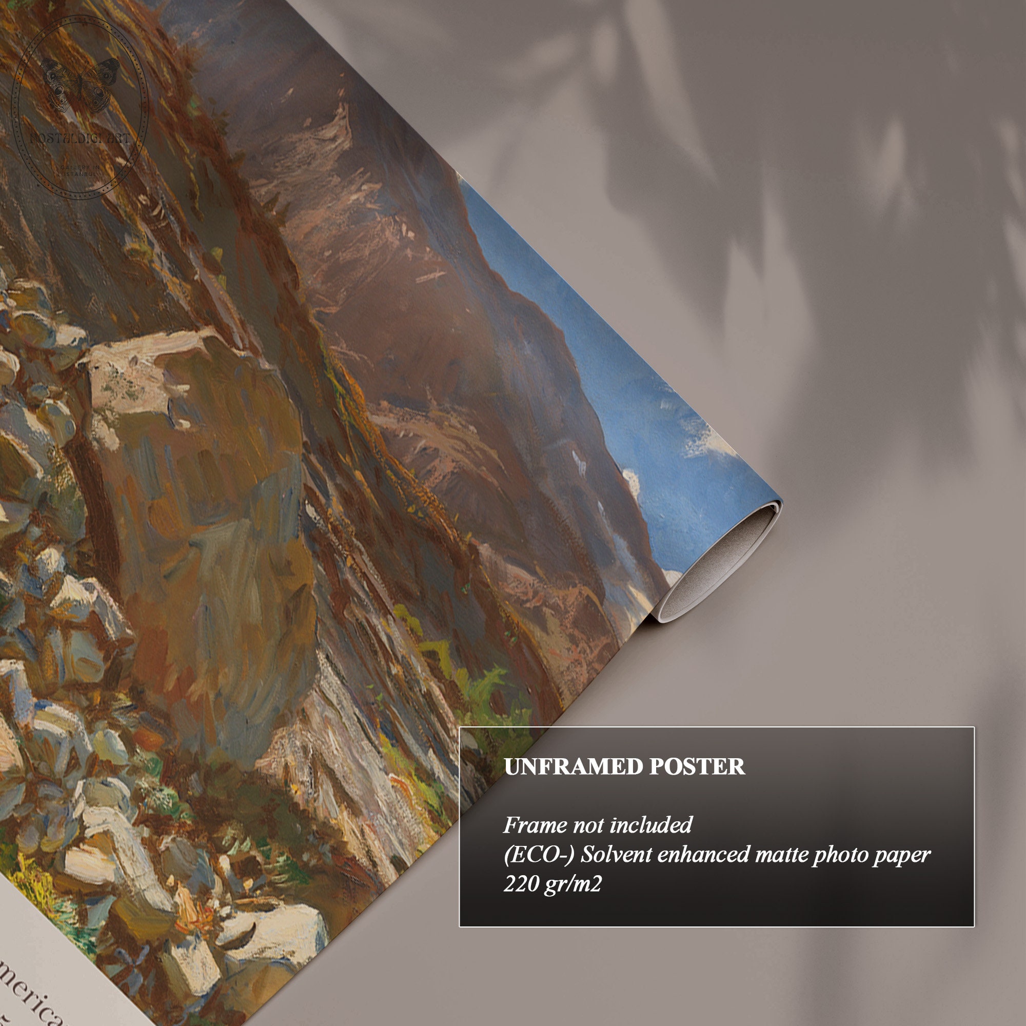 John Singer Sargent Simplon Pass Vintage Poster, Wall Art, Wall Art ...