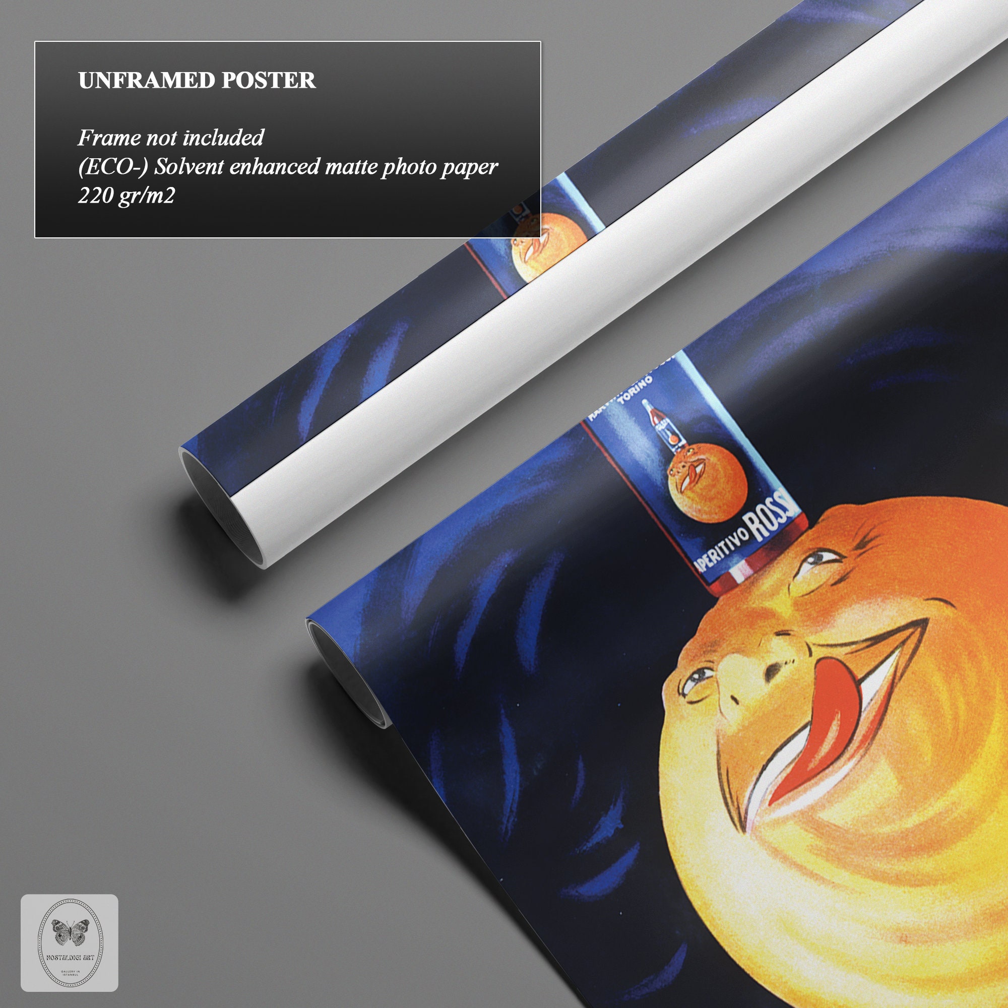 Rossi Aperitivo Alcohol Poster, Vintage Poster Print, Art Nouaveau ...