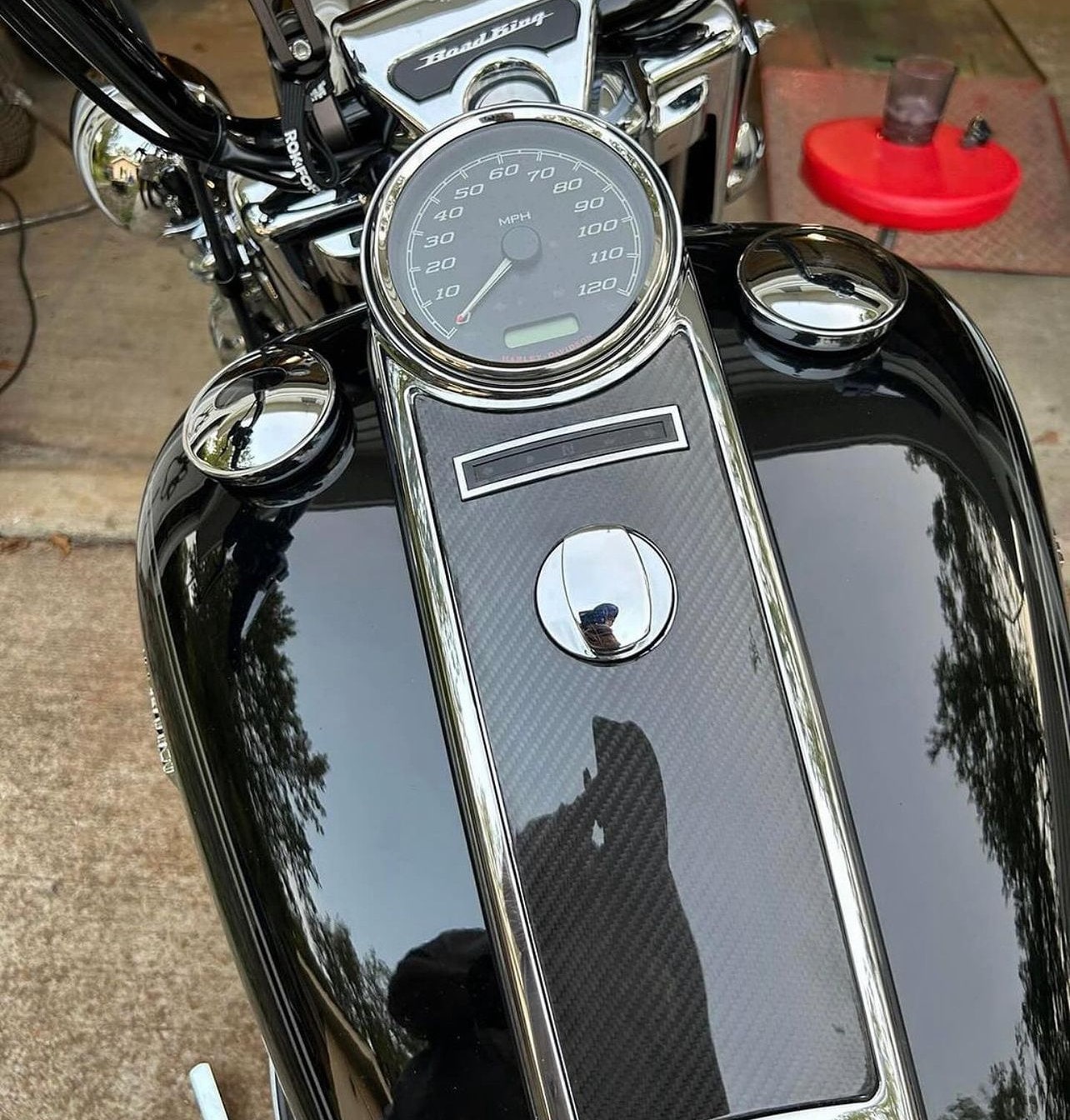 Carbon Dash Insert for Harley Road King - Etsy