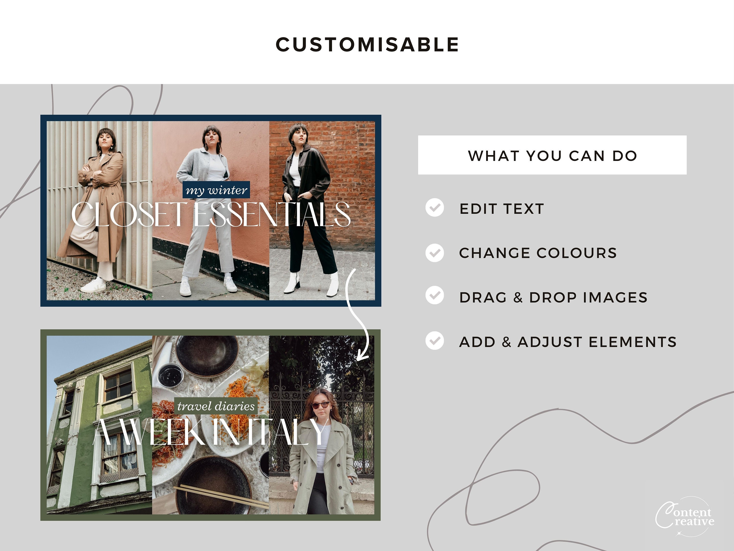 Youtube Thumbnail Kit Thumbnails Editable in Canva - Etsy