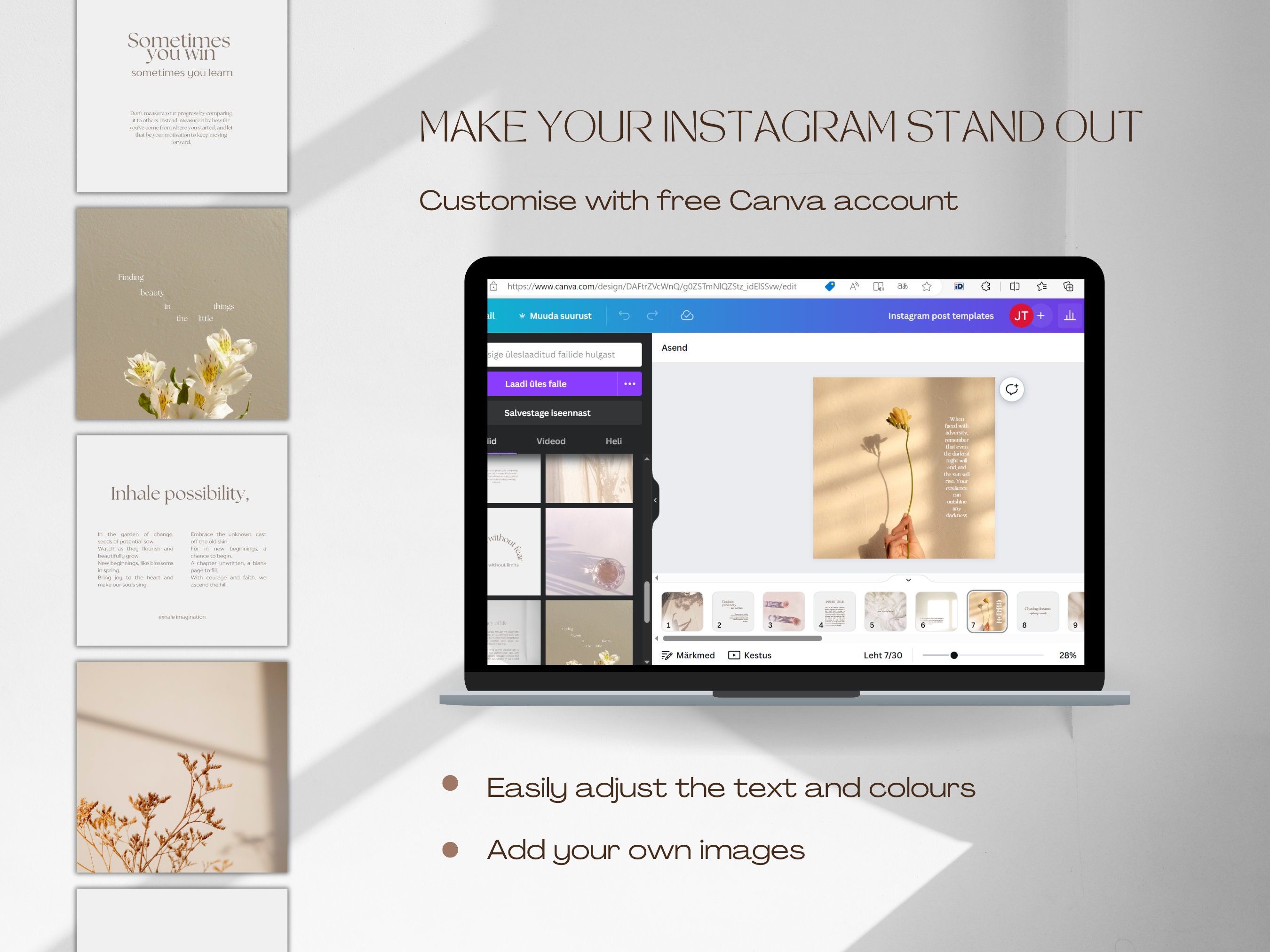 Instagram Post Templates, Social Media, Modern Layouts, Digital ...