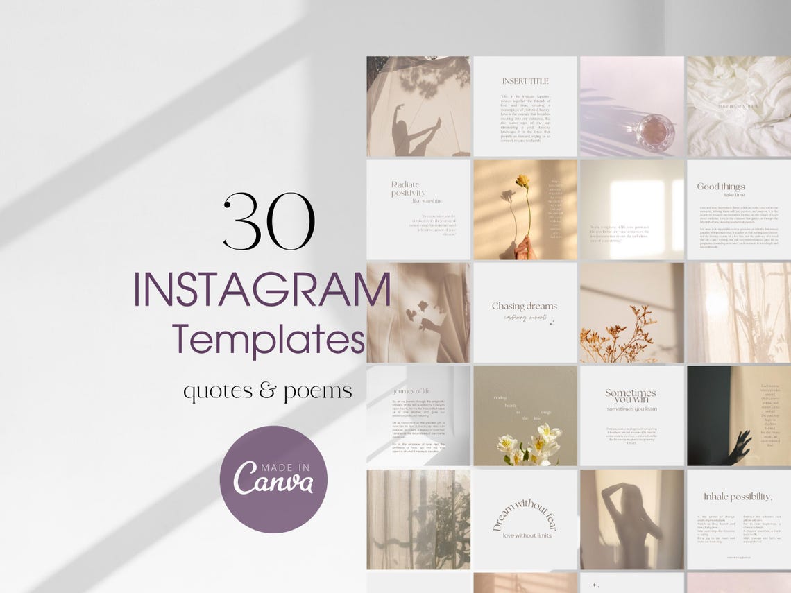 Instagram Post Templates, Social Media, Modern Layouts, Digital ...