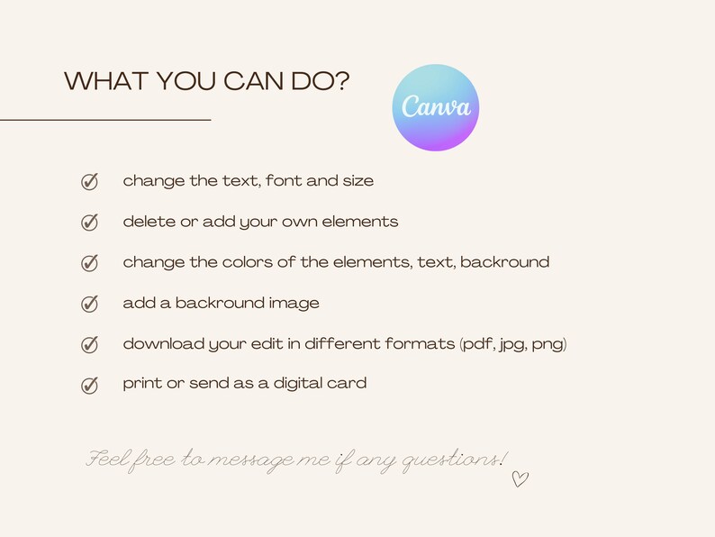 Bridesmaid Info Card Template, Wedding Shower Info Card, Bridal Party ...