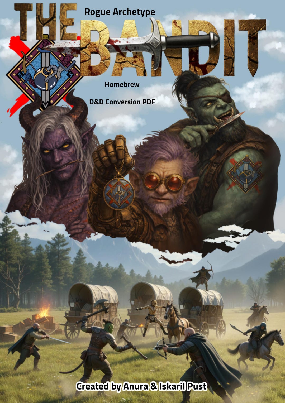 Bandit Class D&D 5e Conversion | Alecktrian Archives Supplement | Rogue ...