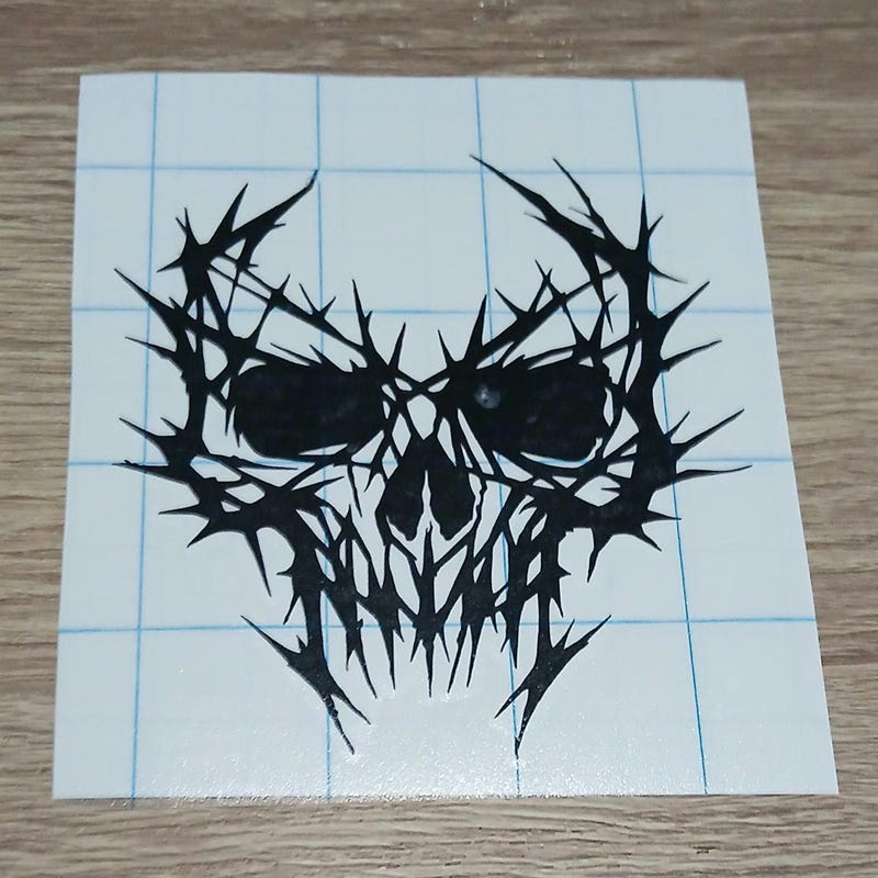 Back Window Skull Sticker - Etsy