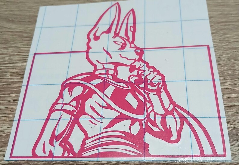 Dragon Ball Z Lord Beerus Window Decal ; Bumper Sticker ; Car Decal ...