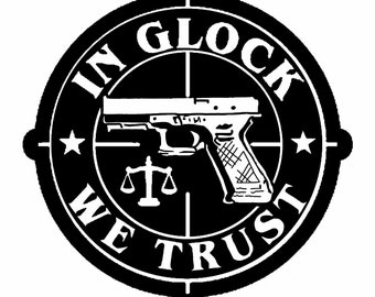 Glock Decal, Gun Decals, NRA Decals Available in Many Sizes and Colors ...