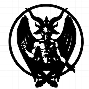 Baphomet Vinyl Car Decal - Etsy