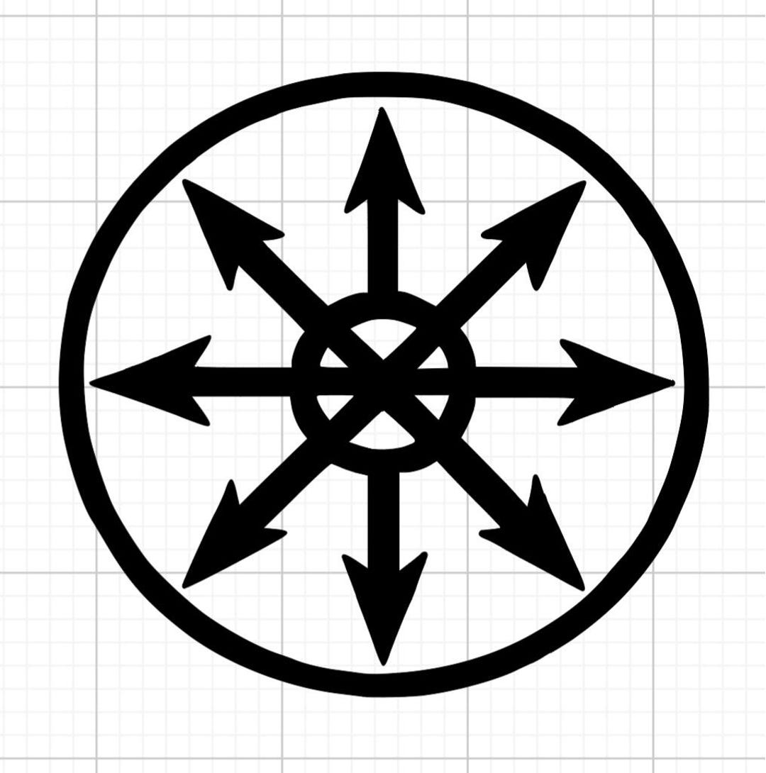 Norse Chaos Wheel Vinyl Decal ; HTV Decal ; Iron on Decal - Etsy