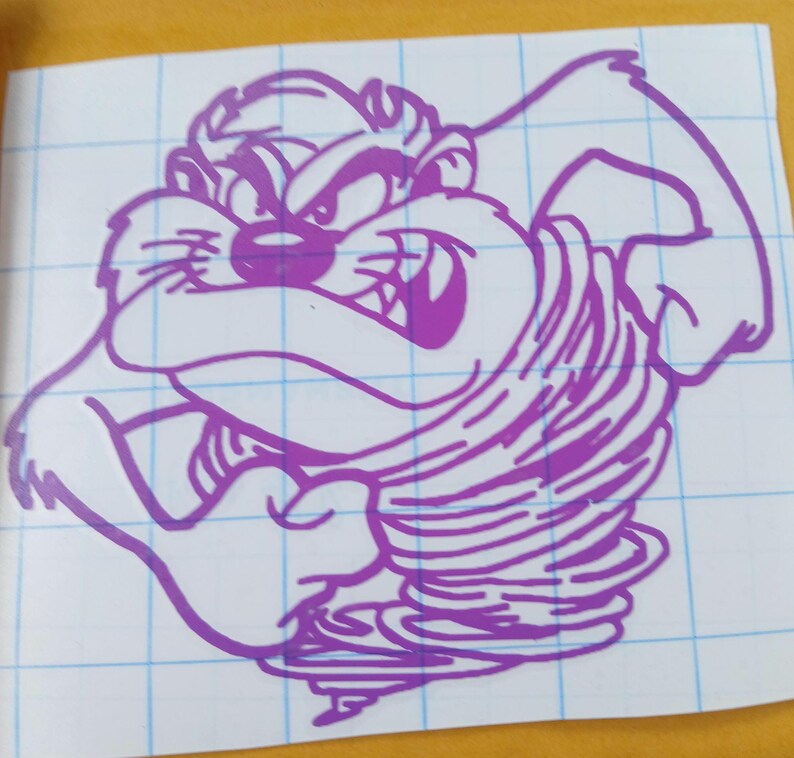 Taz the Tasmanian Tiger Vinyl Decal - Etsy