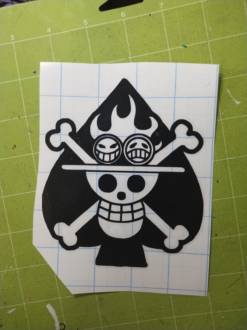 Spades Pirate Jolly Roger Vinyl Decal - Etsy