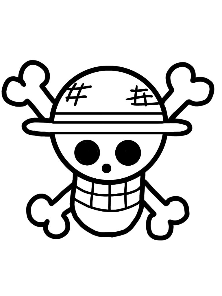 Straw Hat Jolly Rogers Vinyl Decal - Etsy