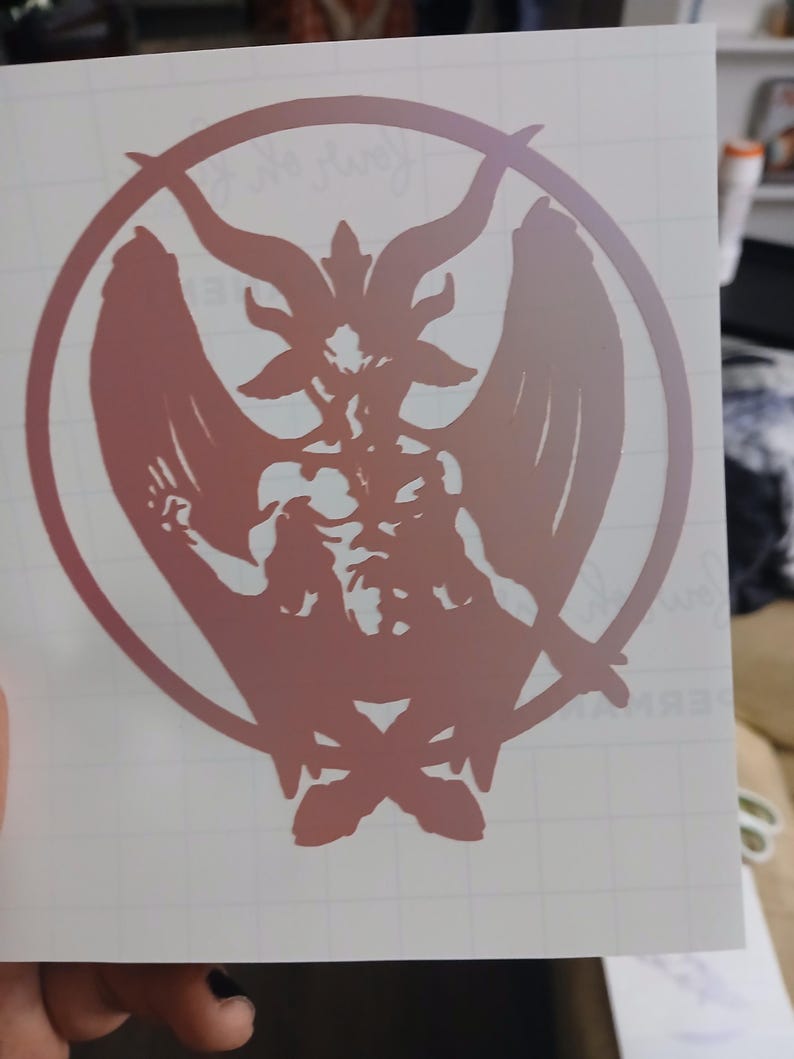 Baphomet Vinyl Car Decal - Etsy