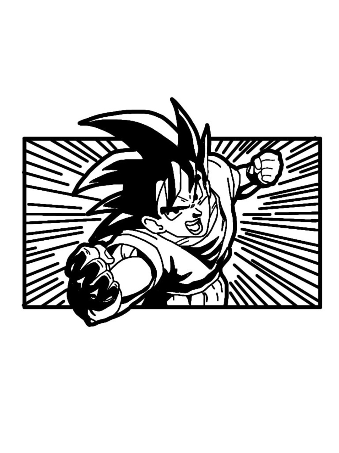 Goku Strike Vinyl Decal - Etsy