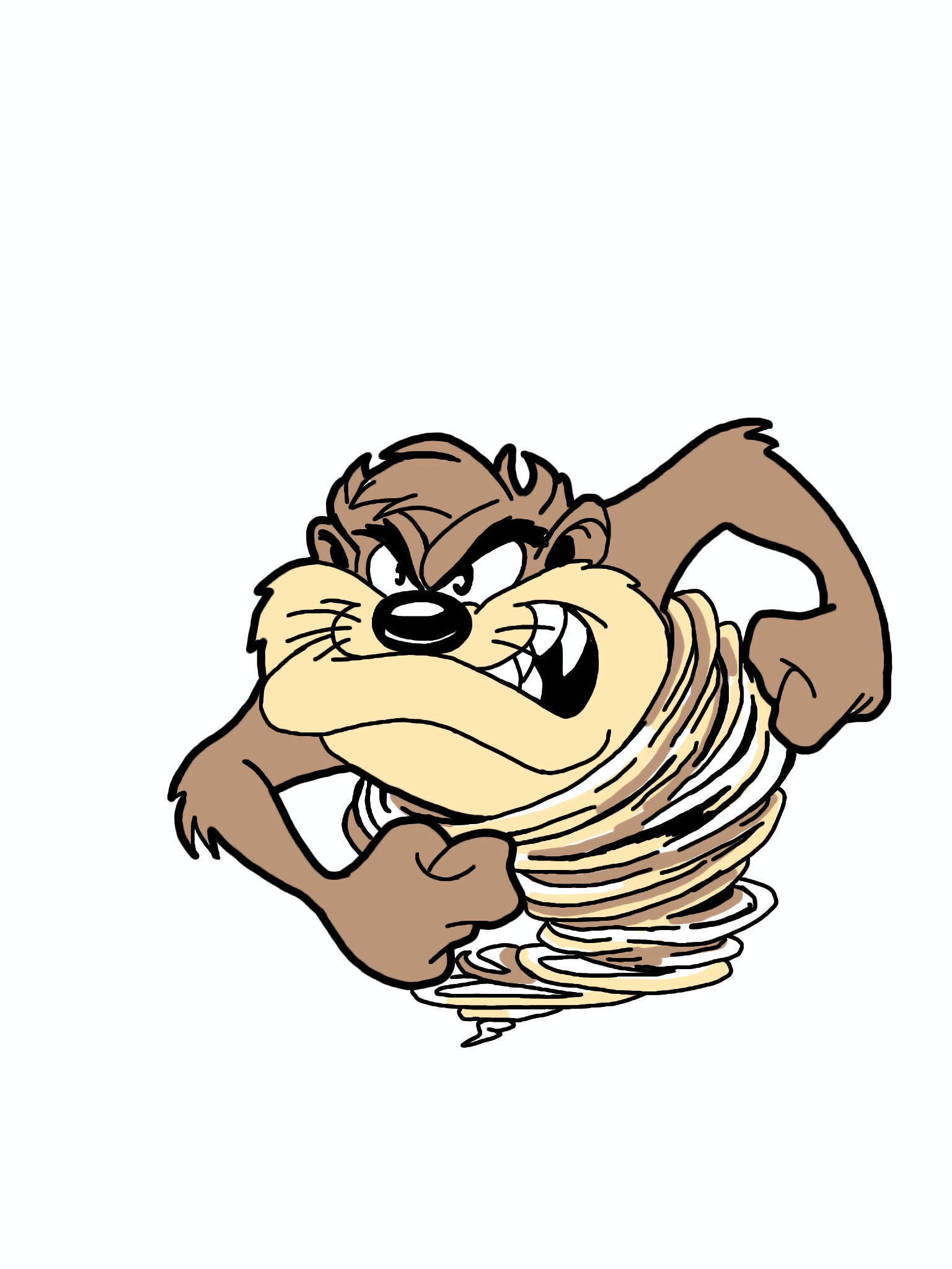 Taz the Tasmanian Tiger Vinyl Decal - Etsy