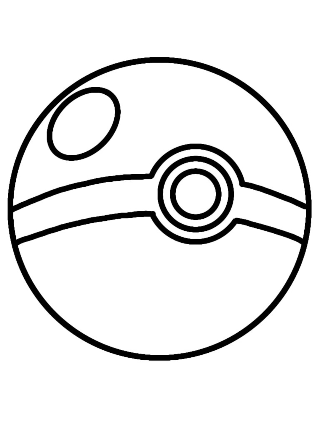 Pokeball Outline Car Decal - Etsy