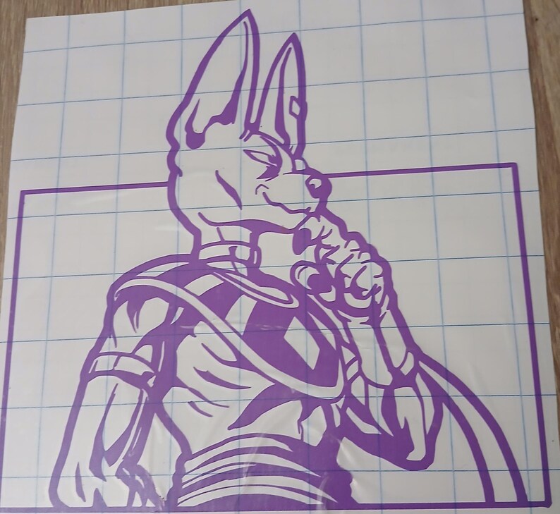 Dragon Ball Z Lord Beerus Window Decal ; Bumper Sticker ; Car Decal ...