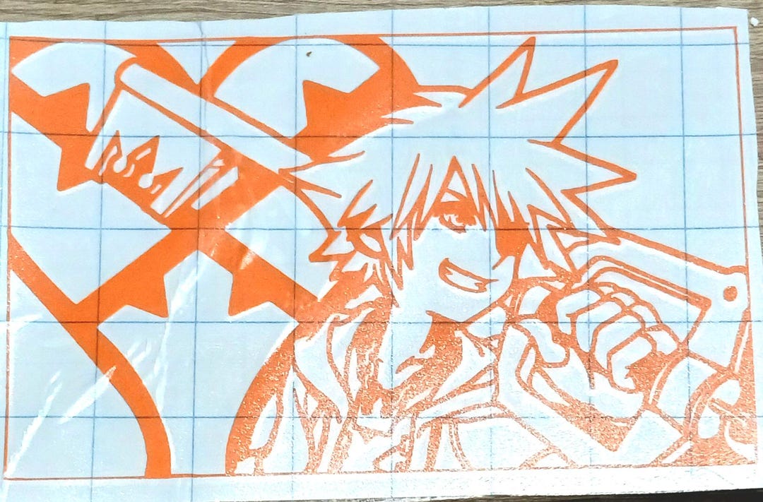 Kingdom Hearts Sora Vinyl Decal ; Bumper Sticker ; Car Decal - Etsy