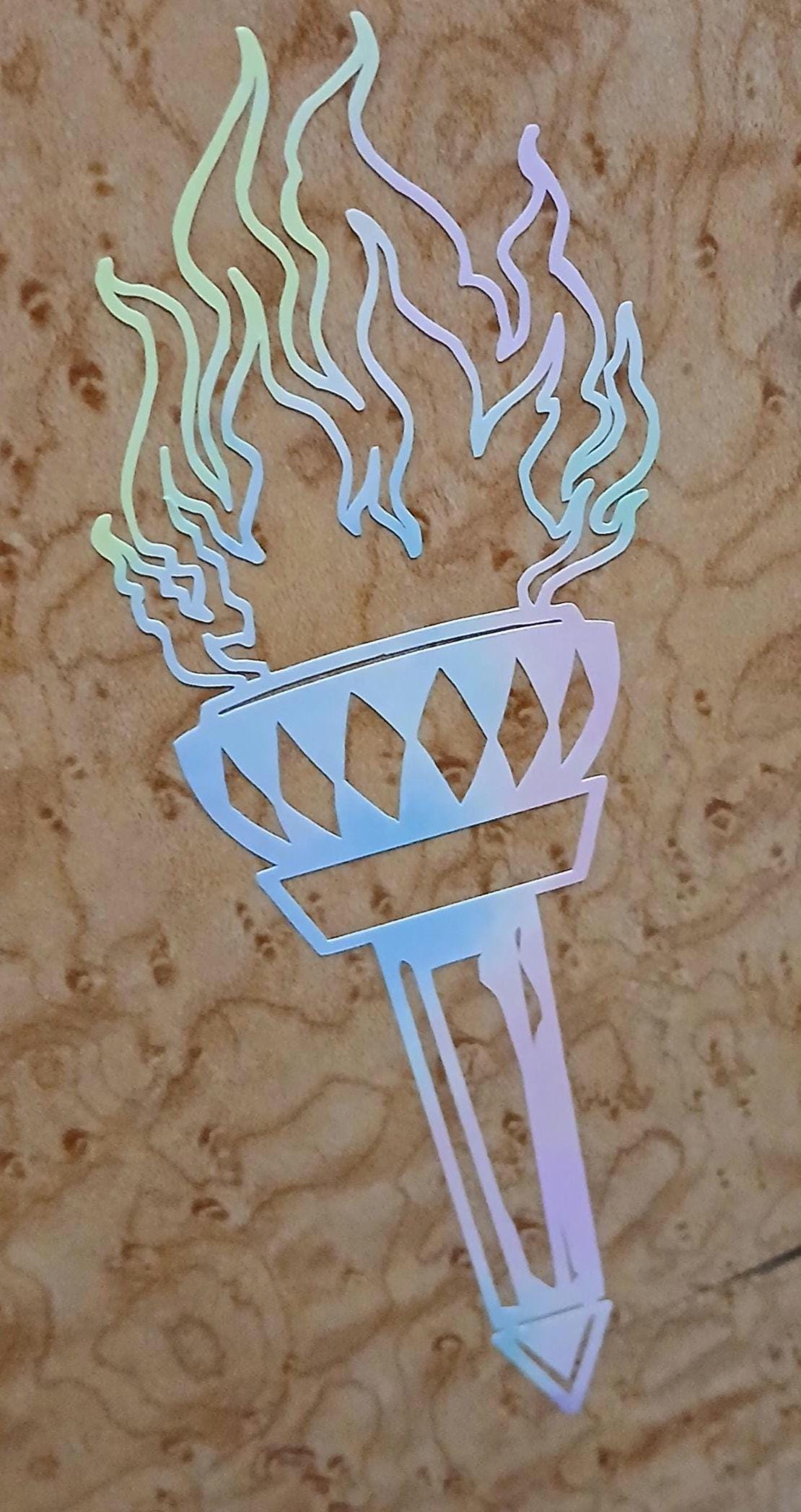Torch Vinyl Decal - Etsy