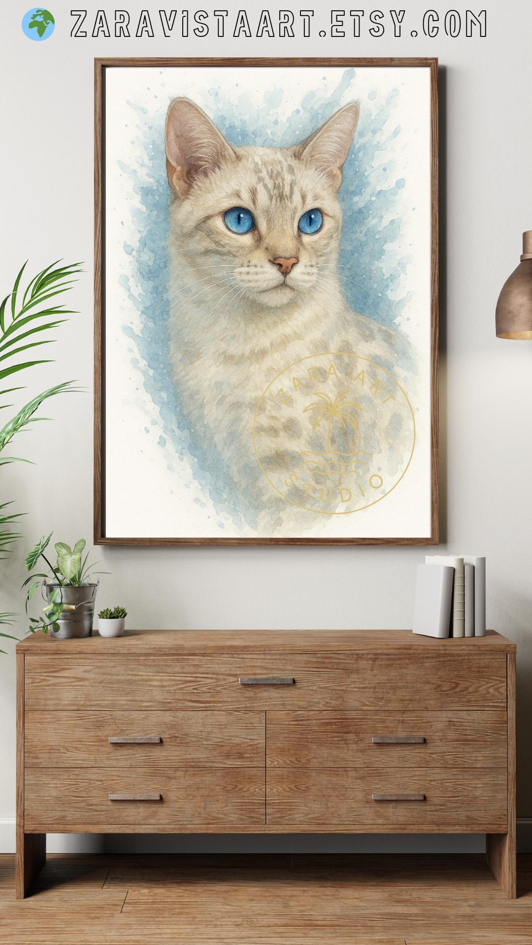 Snow Bengal Longhair Digital Art – Rare Snowy Feline Portrait | PSD ...