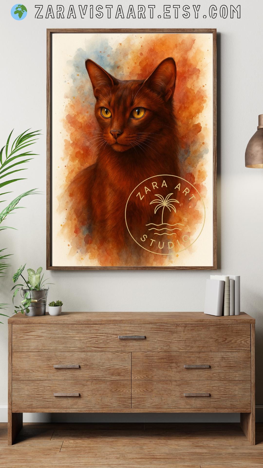 Suphalak Cat Digital Art – Thai Copper Jewel | PSD + PNG + JPEG + Pdf ...
