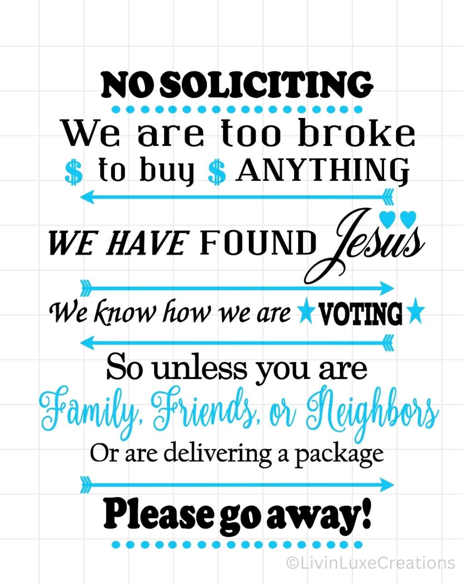 No Soliciting Sign SVG, Funny Door Sign SVG, Farmhouse No Soliciting ...
